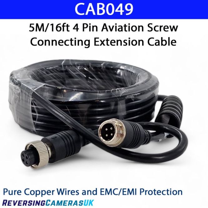 "4-Pin Extension Cables for Reversing Cameras – High-Quality Shielded ...