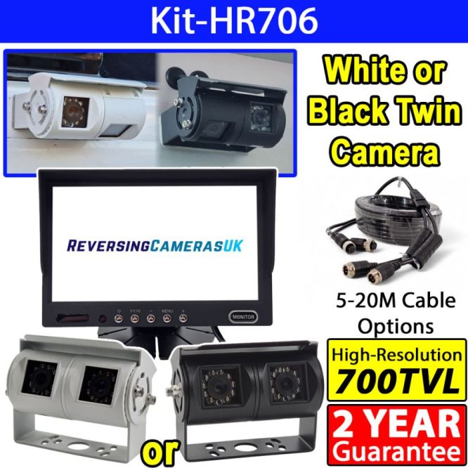 Dual Lens Sony CCD Stainless Steel Bracket Reversing & Rear View Camera ...