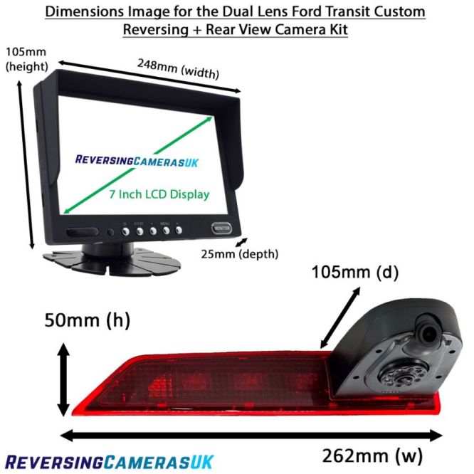 Ford Transit Custom Dual Lens Brake Light Reversing and Rear View ...