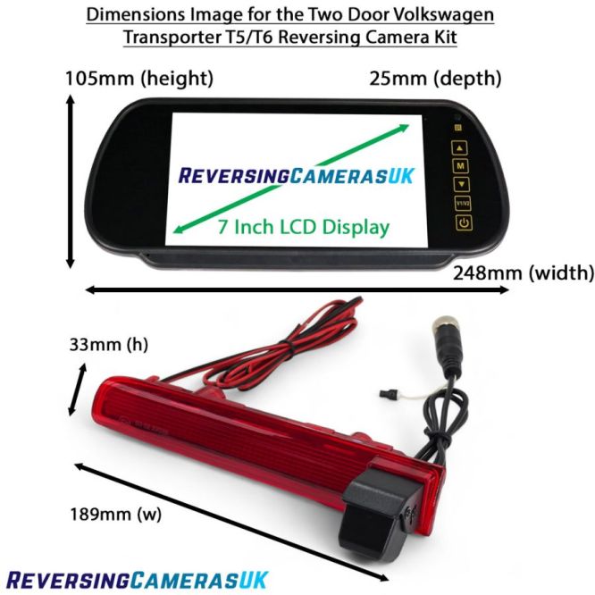 VW Transporter T5 & T6 Brake Light Reversing Camera Systems - Reversing ...