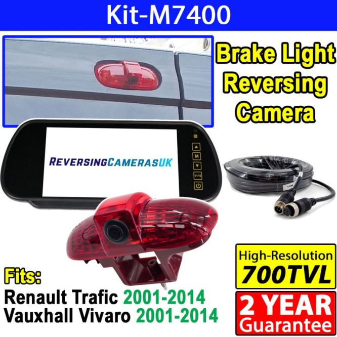Reversing Camera Kit with 7" Mirror Monitor for Renault Trafic ...