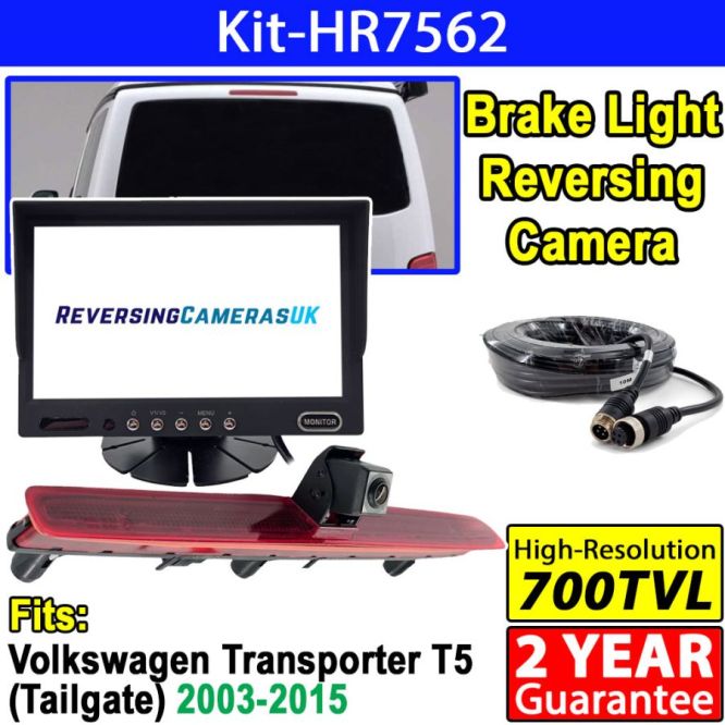 VW Transporter T5 & T6 Brake Light Reversing Camera Systems - Reversing Cameras UK