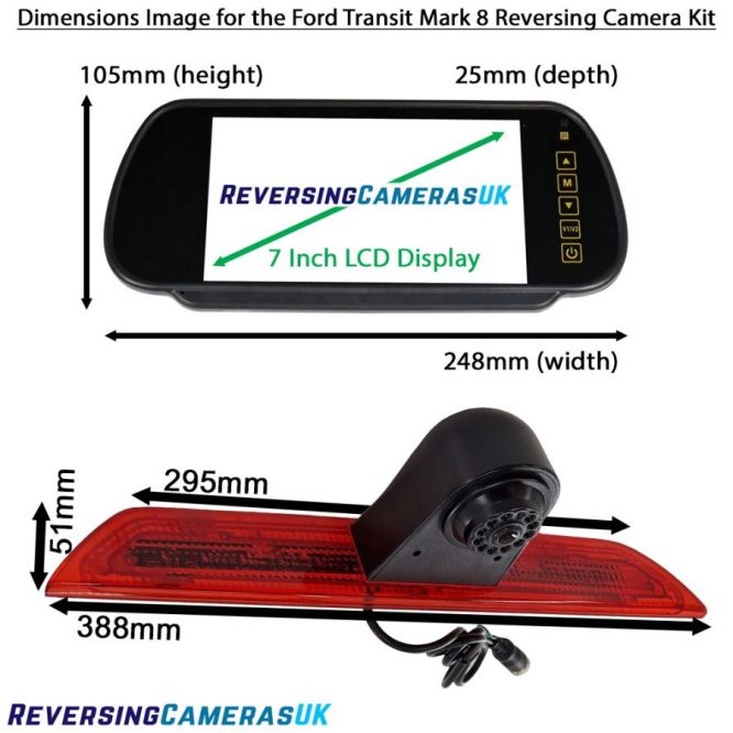 Ford Transit Integrated Brake Light Reversing Cameras - Reversing ...