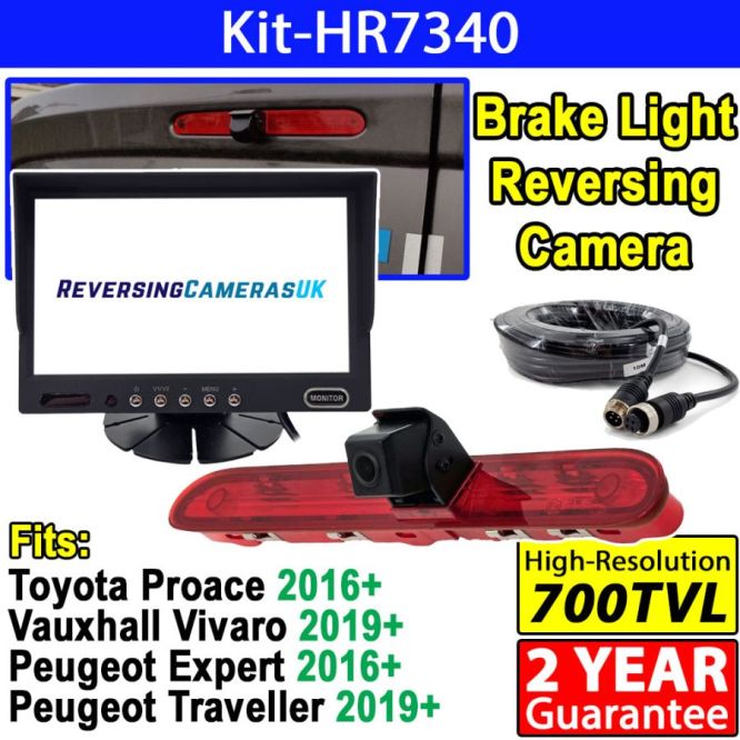 Peugeot Expert / Traveller, Vauxhall Opel Vivaro & Toyota Pro Ace Brake Light Reversing Camera ...