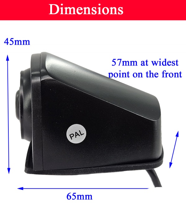 Small AHD side camera for blind spot detection - Reversing Cameras UK