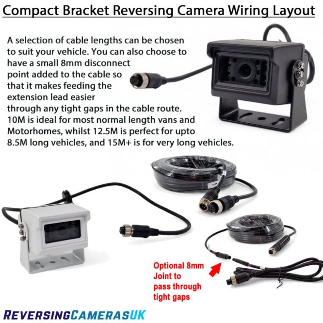 Compact Sony CCD Stainless Steel Bracket Reversing Camera System with 7 ...