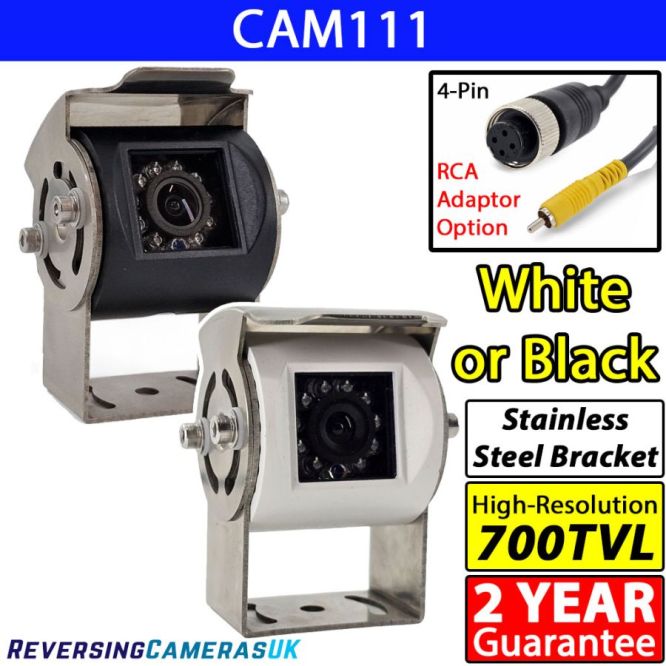 Compact Polished Stainless Steel Reversing OR Rear View Camera ...