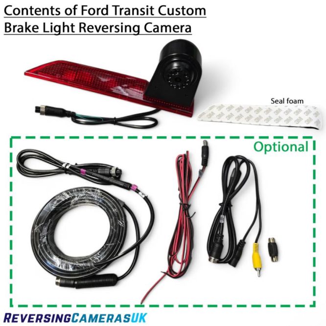 Ford Transit Integrated Brake Light Reversing Cameras - Reversing Cameras UK