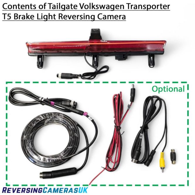 Vw Transporter T5 Tailgate Brake Light Reversing Camera 2003 2015