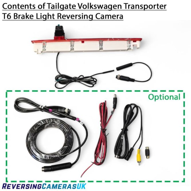 VW Transporter T5 & T6 Brake Light Reversing Camera Systems - Reversing Cameras UK