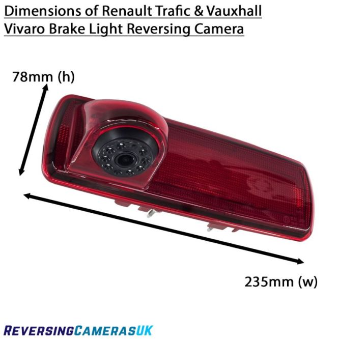 Opel/Vauxhall Vivaro & Renault Trafic Brake Light Reversing Camera Kit ...