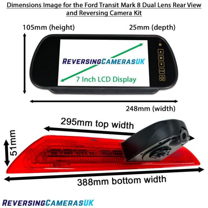 Ford Transit Integrated Brake Light Reversing Cameras - Reversing Cameras UK