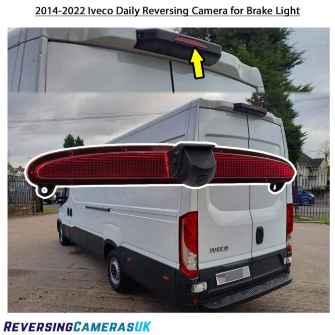 5" Dash Monitor & Brake Light Reversing Camera Kit for Iveco Daily ...