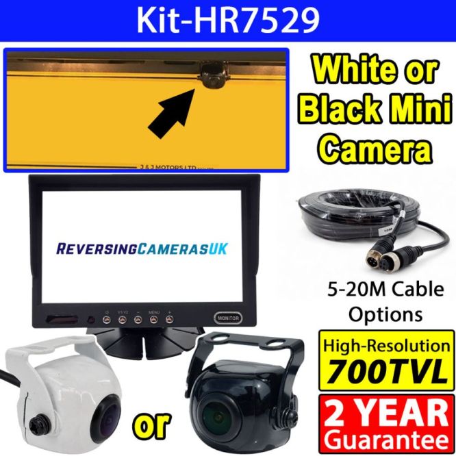 Mini Bracket Reversing Camera Kit with 7 inch Monitor - Reversing ...