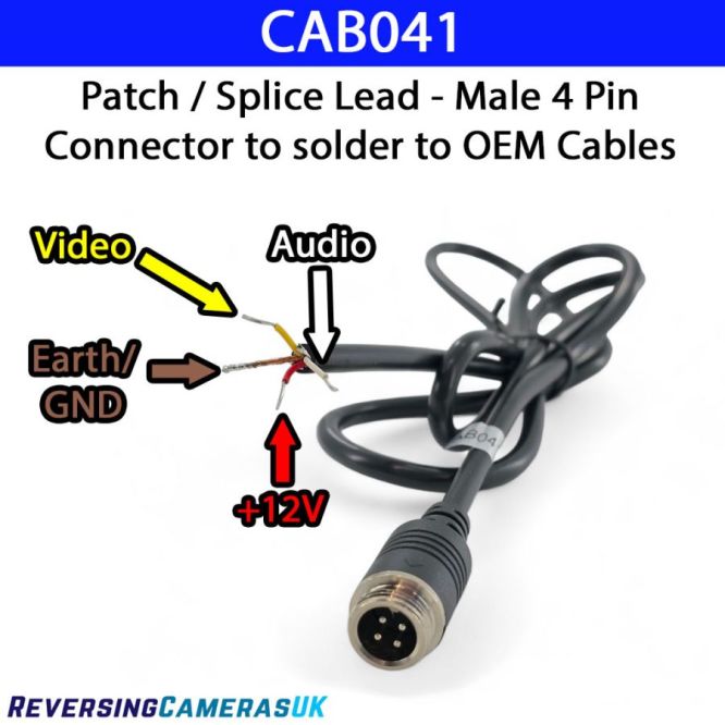 Reversing Camera Adaptor Cables | Reversing Cameras UK - Reversing Cameras UK