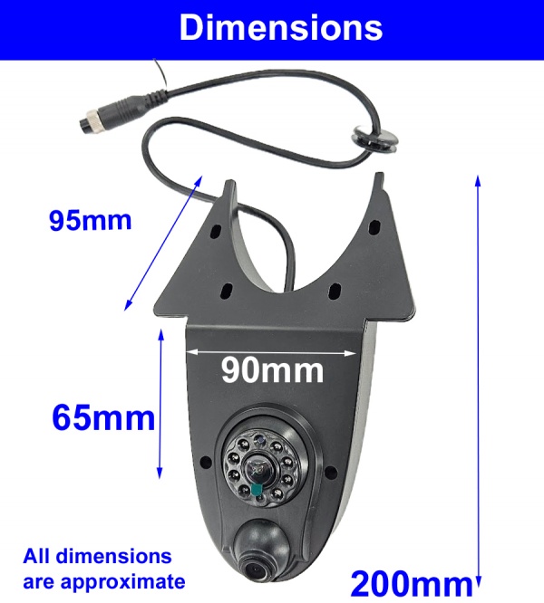 Twin lens roof mounted reversing camera for a van - Reversing Cameras UK