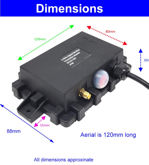 Sony CCD Compact Black Bracket Wireless Reversing Camera Kit with 7 ...