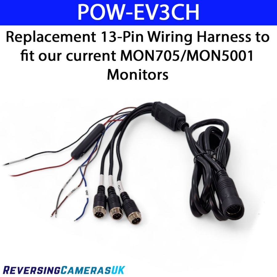 13 Pin Wiring Harness for current MON705 and MON5001 Vehicle Monitors ...