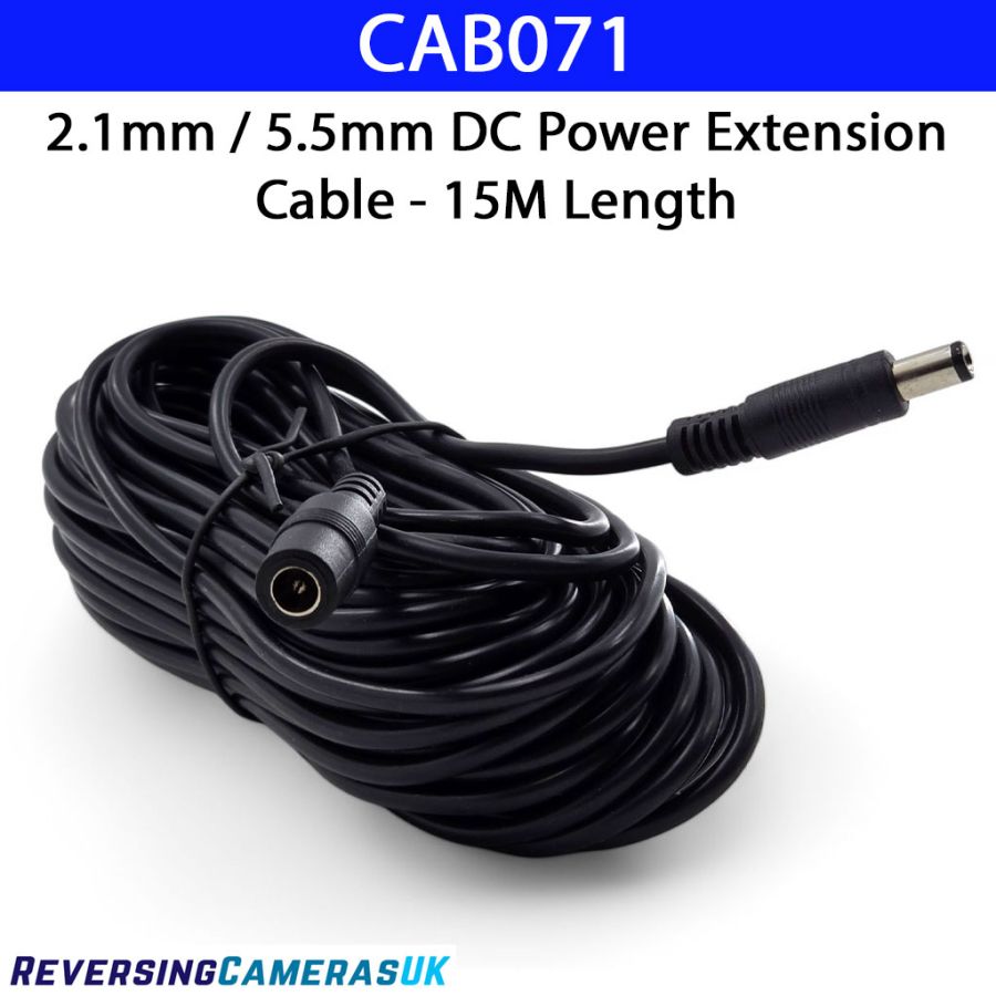 15M DC Power Extension Cable for Reversing Camera System - Reversing ...