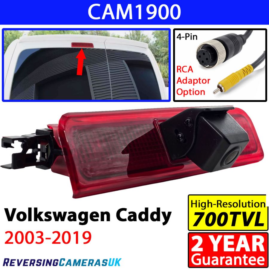 Volkswagen Caddy Brake Light Reversing Camera – Clear & Safe Reversing - Reversing Cameras UK