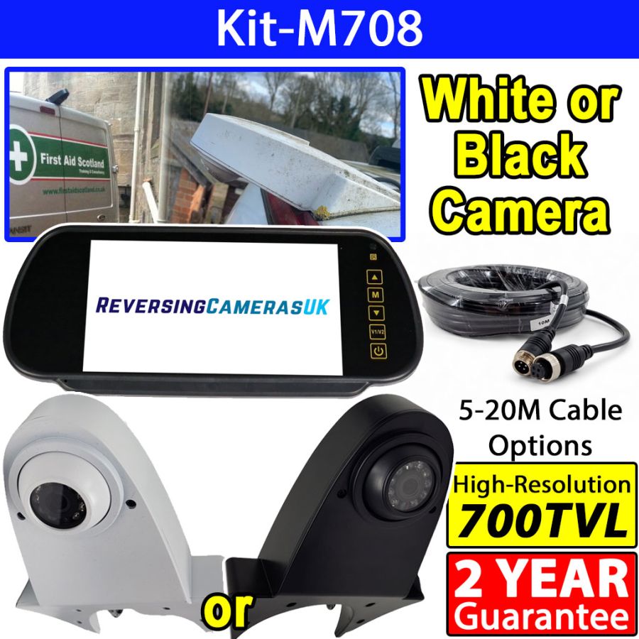 Sony CCD Roof Mount Reversing Camera System with 7" Mirror Monitor ...