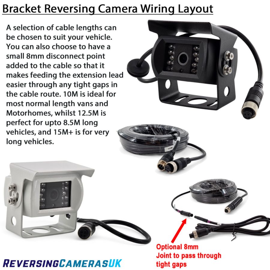 Sony CCD Stainless Steel Bracket Reverse Camera System with 5 inch ...