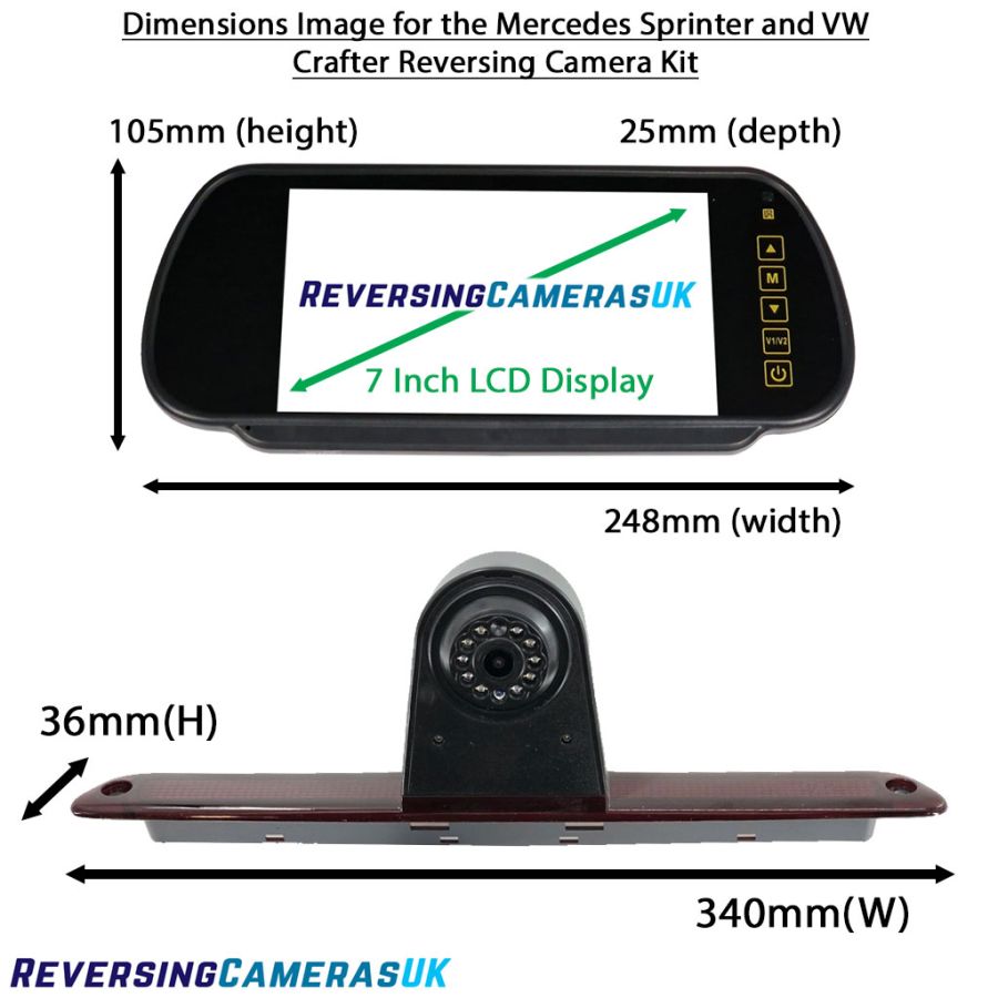 Brake Light Reversing Camera Kit for VW Crafter & Mercedes Sprinter ...