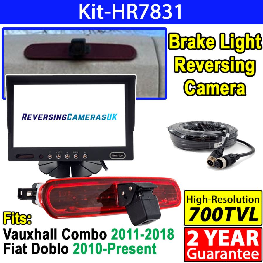 Fiat Doblo and Opel-Vauxhall Combo Reverse Camera System with 7 inch ...