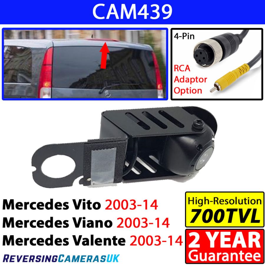 Mercedes Vito W639 Brake Light Reversing Camera (2003-2014) – Clear ...