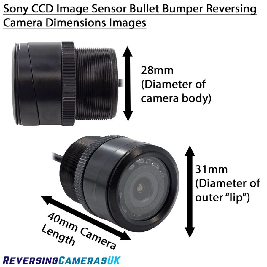 Sony CCD Bumper Bullet Reversing Camera System with 7" Mirror Monitor ...