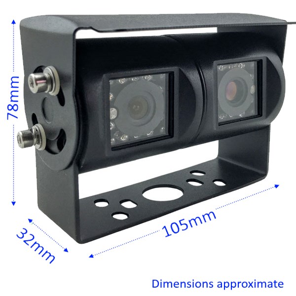 Twin lens CCD reversing camera and mirror monitor digital wireless ...