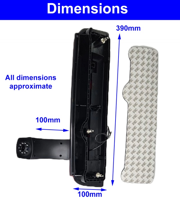 Ford Transit Connect 2013+ Brake Light Reversing Camera - Reversing ...