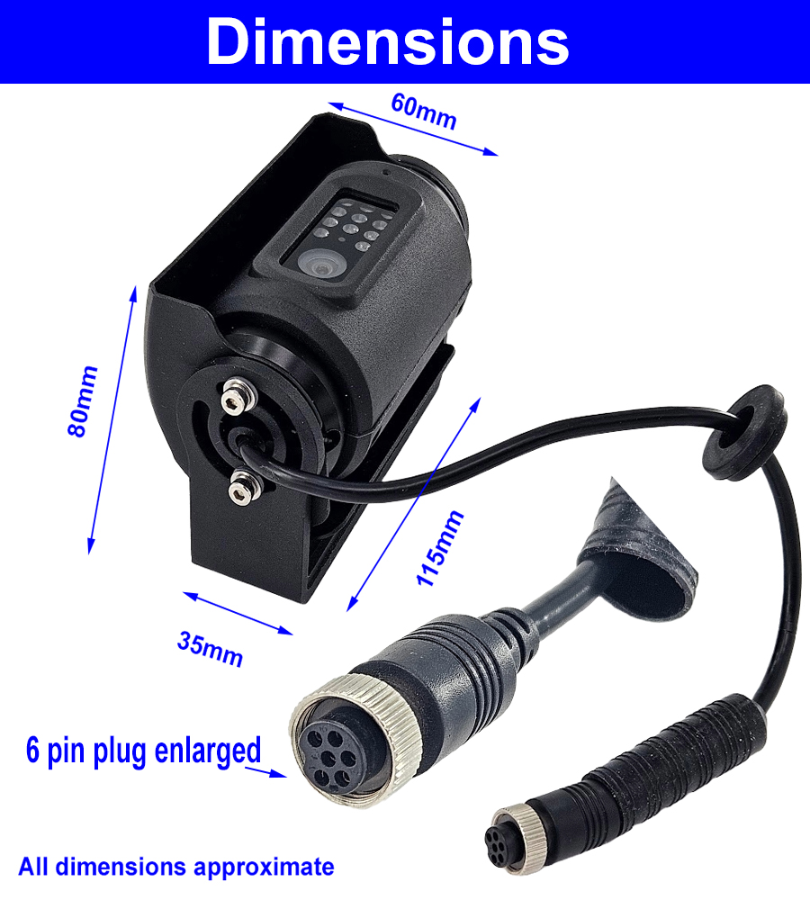 Motorised CCD reversing camera giving rear view and reversing guidance ...