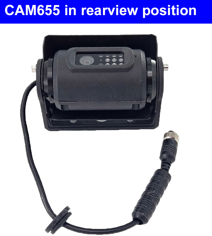 Motorised CCD reversing camera giving rear view and reversing guidance ...