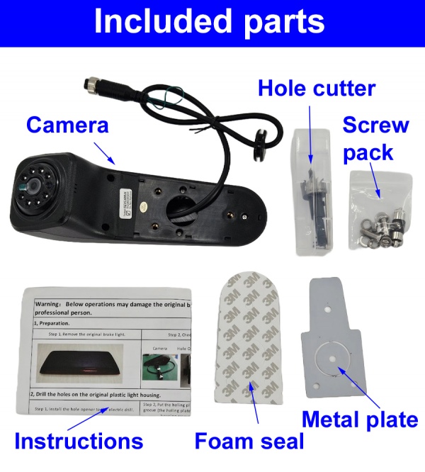 Volkswagen Crafter Brake Light Reversing Camera – Clear & Safe ...