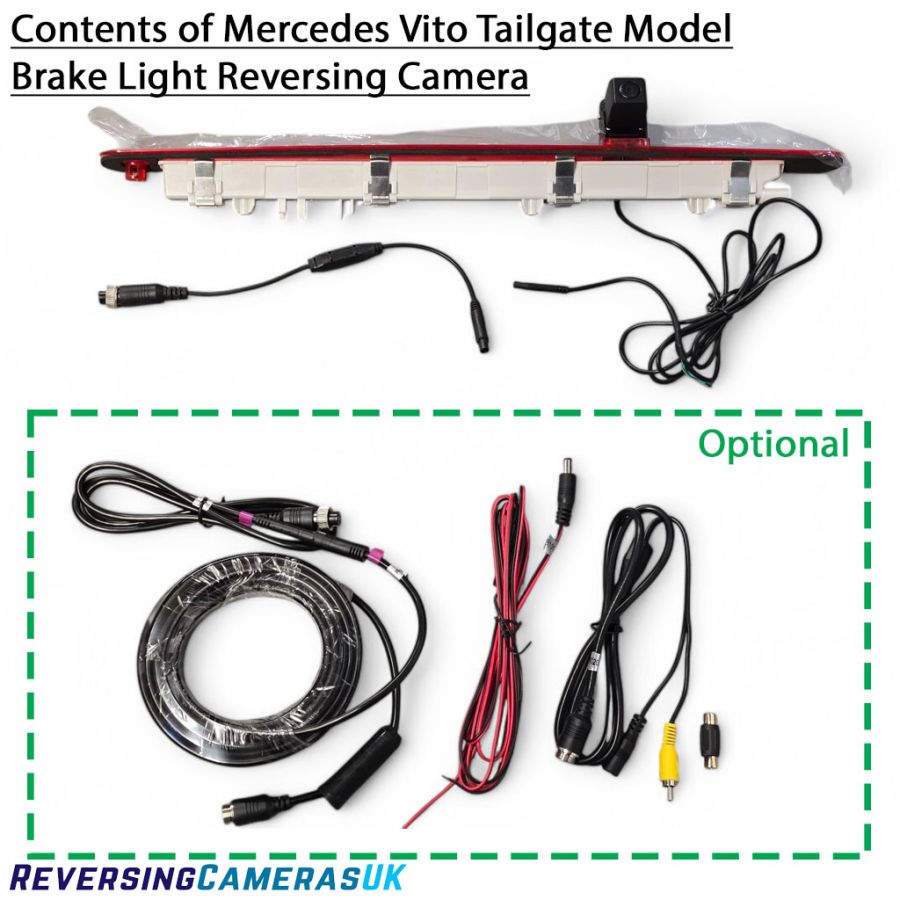 Mercedes Vito 2016 W447 Tailgate Brake Light Reversing Camera – Clear ...