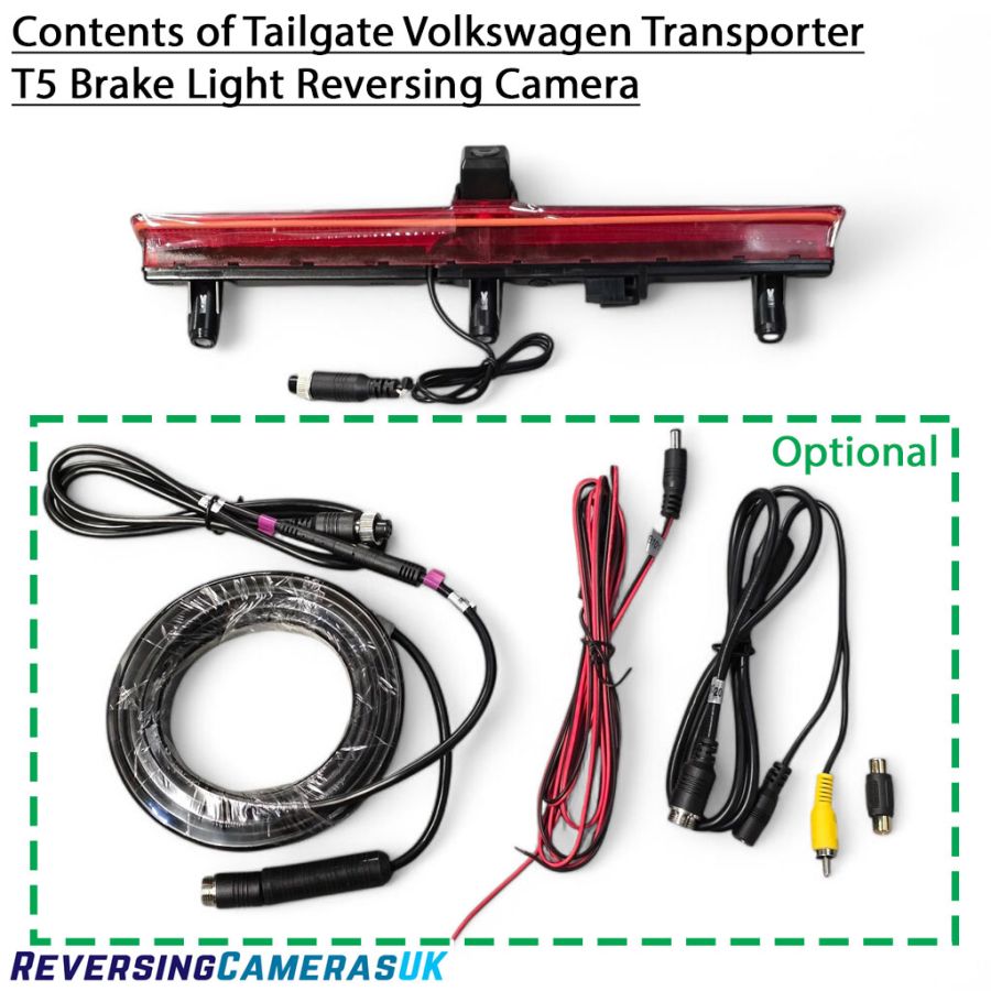 VW Transporter T5 Tailgate Brake Light Reversing Camera (2003-2015 ...