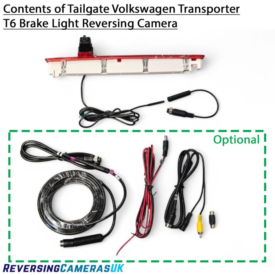 Volkswagen Transporter T6 Tailgate Brake Light Reversing Camera – Clear ...