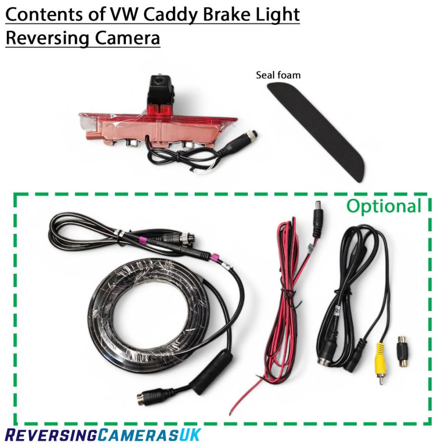 2020+ Volkswagen Caddy Brake Light Reversing Camera – Clear & Safe Reversing - Reversing Cameras UK