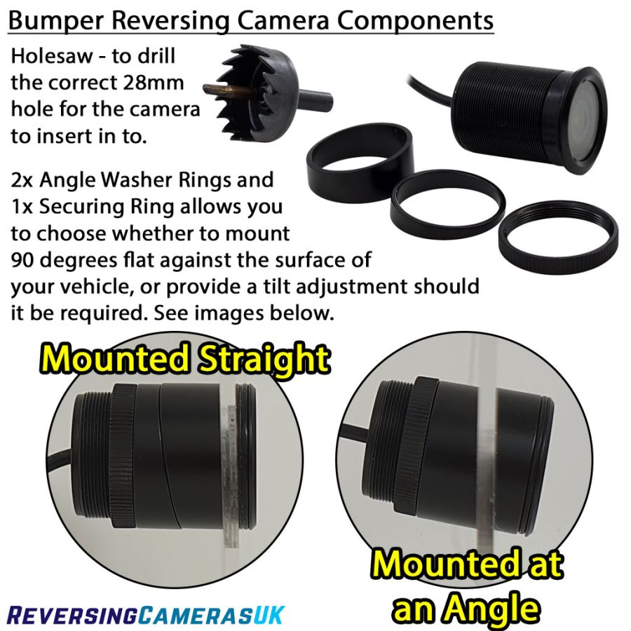 Sony CCD Bumper Bullet Reversing Camera System with 7" Mirror Monitor ...