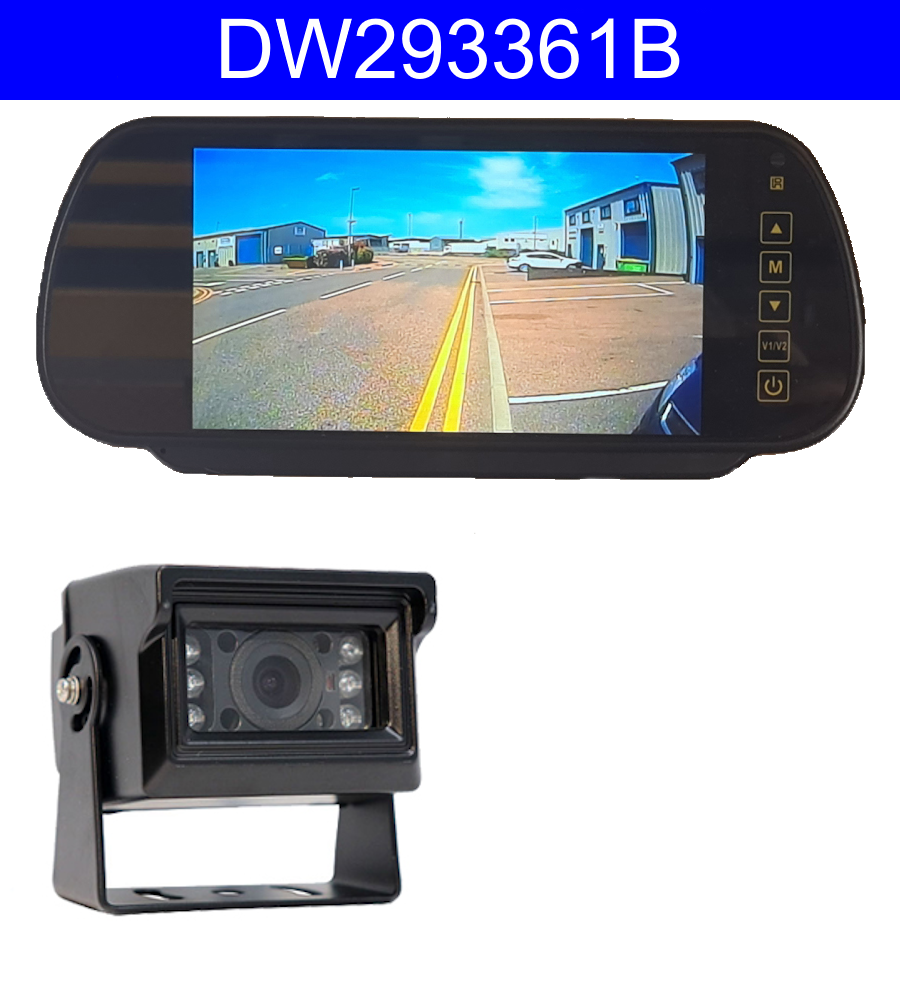 Sony CCD Compact Black Bracket Wireless Reversing Camera Kit with 7 ...