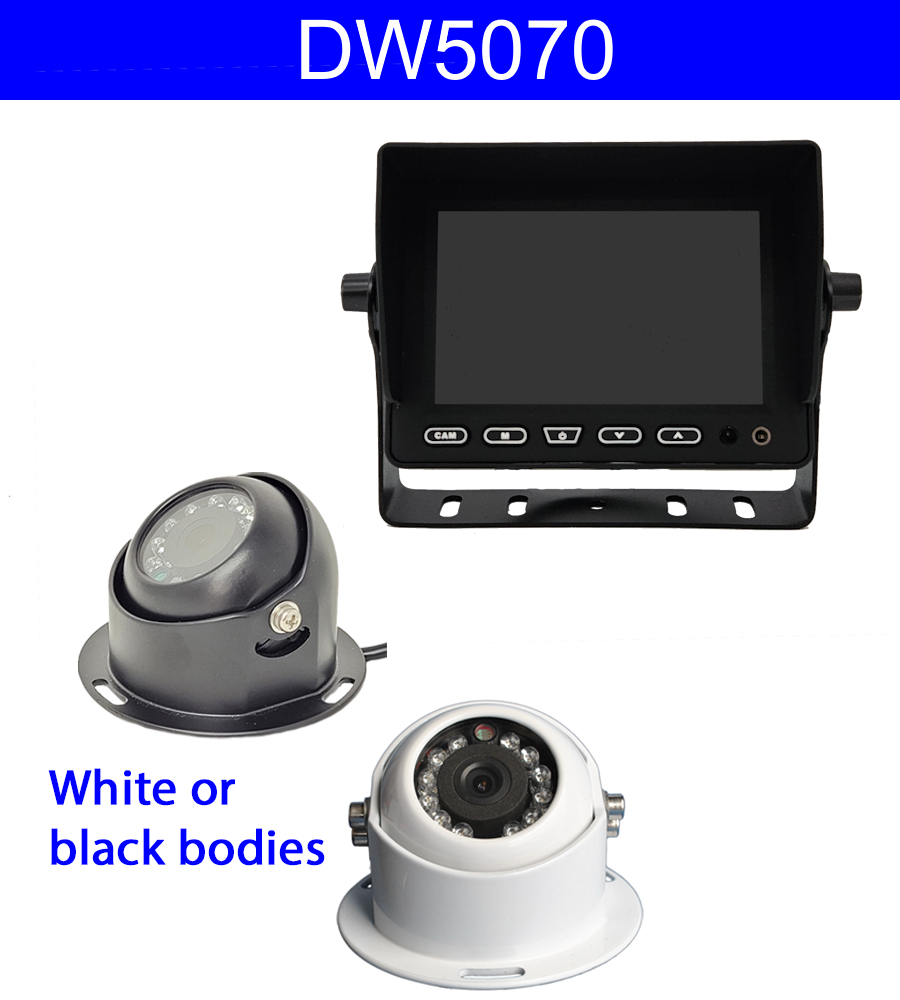 Sony CCD White Dome Wireless Reverse Camera System with 5" monitor 1 ...