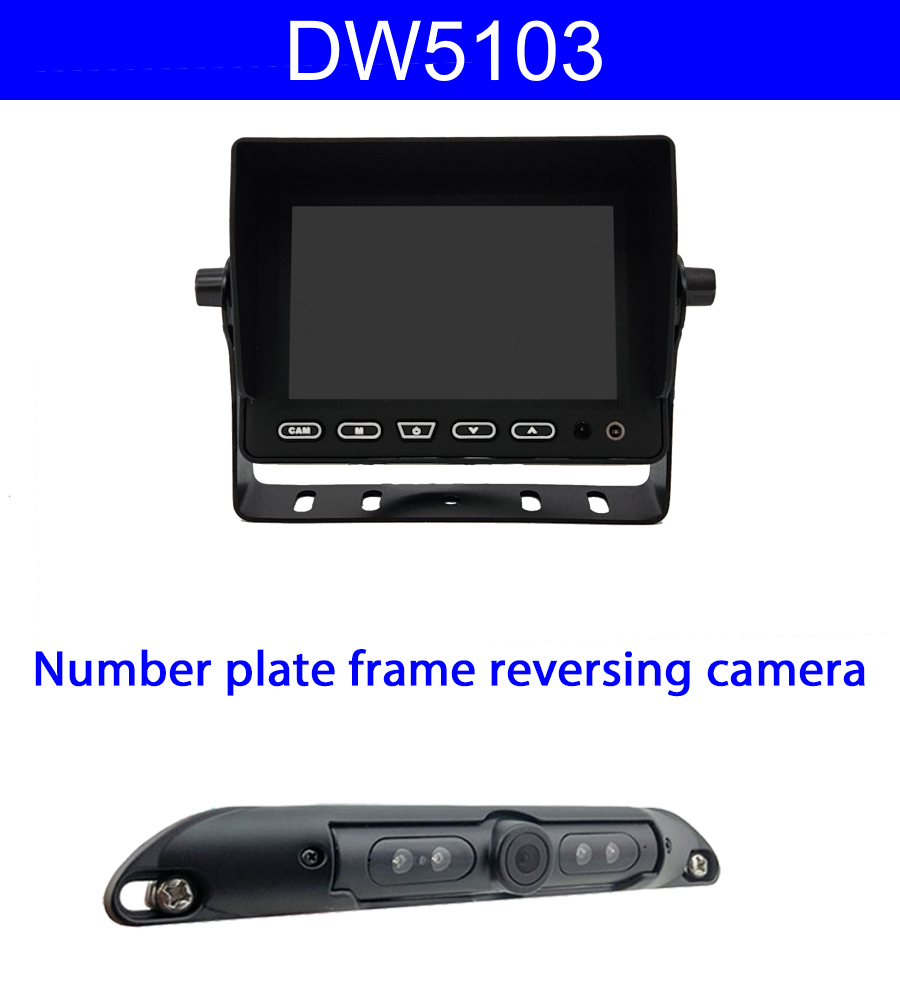 Number Plate Wireless Reverse Camera Kit with 5" display - Reversing ...