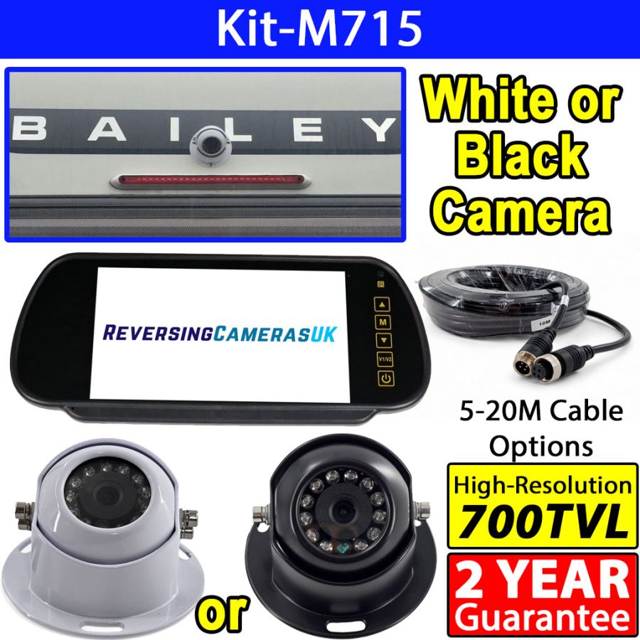 Sony CCD Dome Reversing Camera System with 7" Mirror Monitor | Reversing Cameras UK - Reversing ...