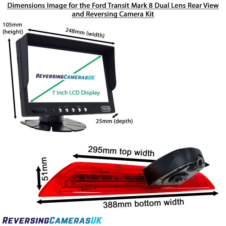 Ford Transit Dual Lens Brake Light Reversing and Rear View Camera ...