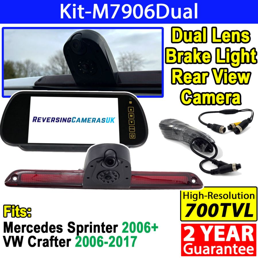 Dual Lens Brake Light Reversing Camera for VW Crafter & Mercedes ...