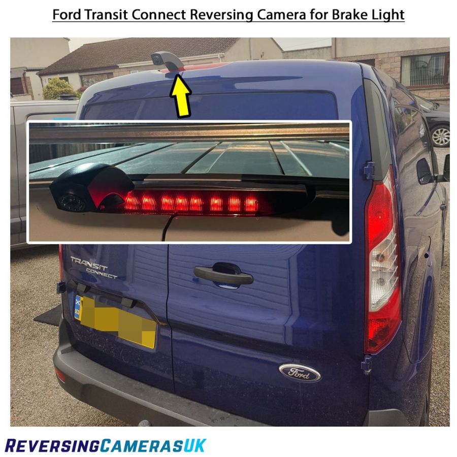 2013+ Ford Transit Connect Brake Light Reversing Camera – Clear Rear View - Reversing Cameras UK