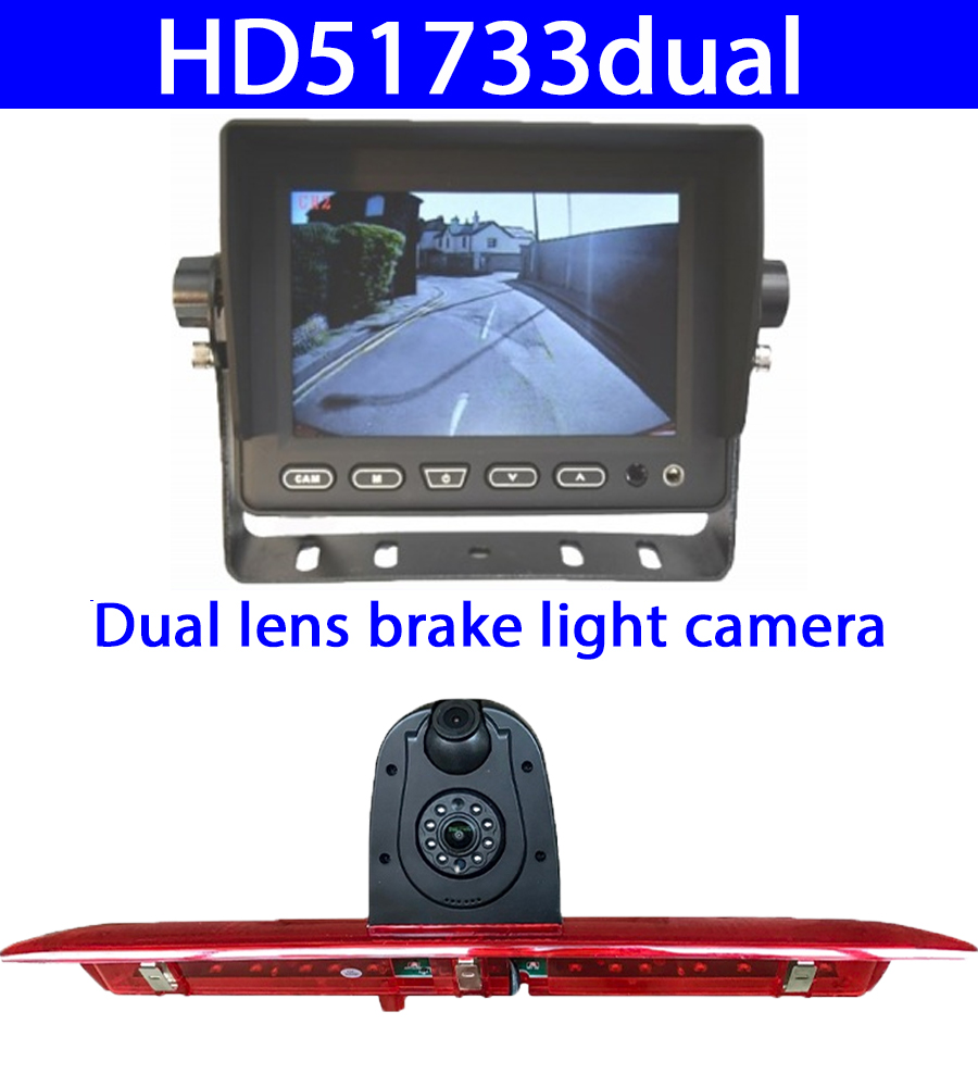 5 inch stand on dash monitor and dual lens Ford Transit Brake Light ...