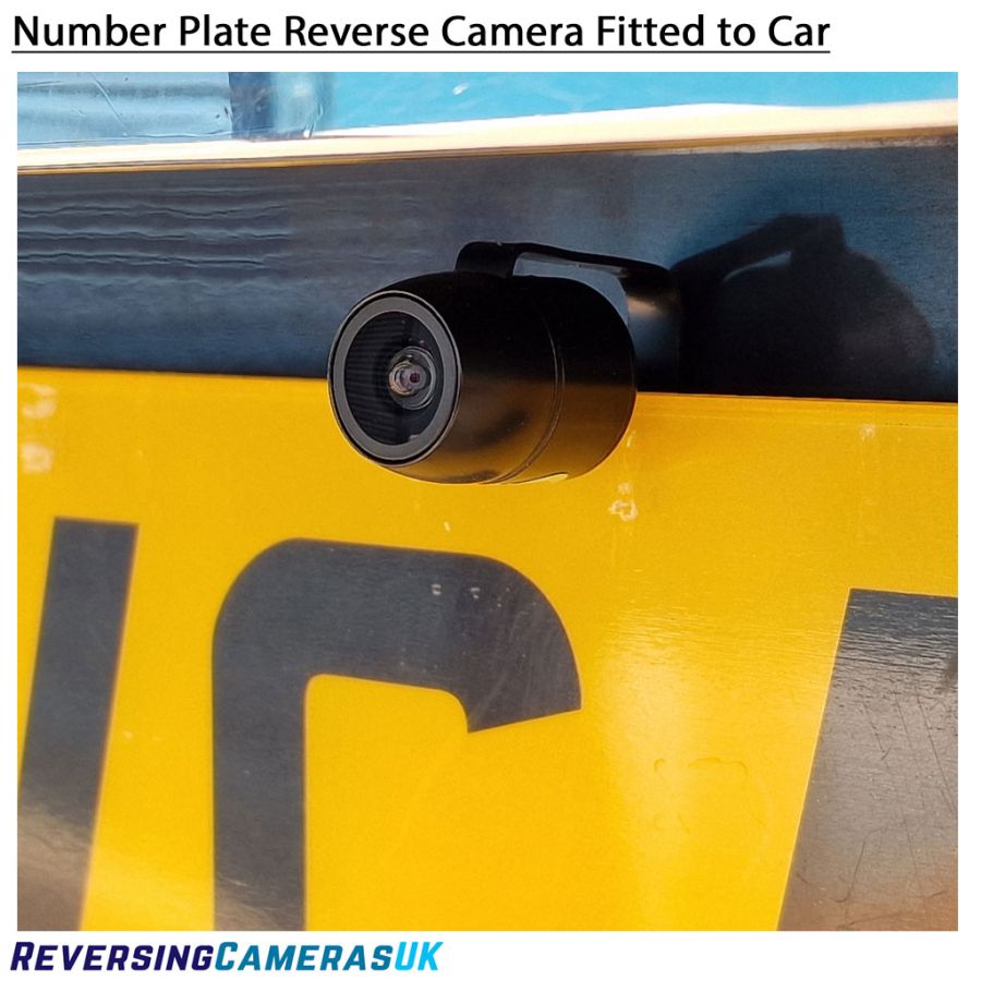 Behind Number Plate Reversing Camera System with 7" Mirror Monitor ...