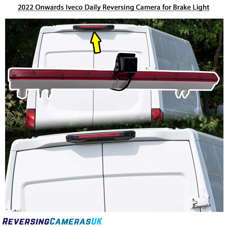 5" Dash Monitor & Brake Light Reversing Camera Kit for Iveco Daily (2022–Present) - Reversing ...